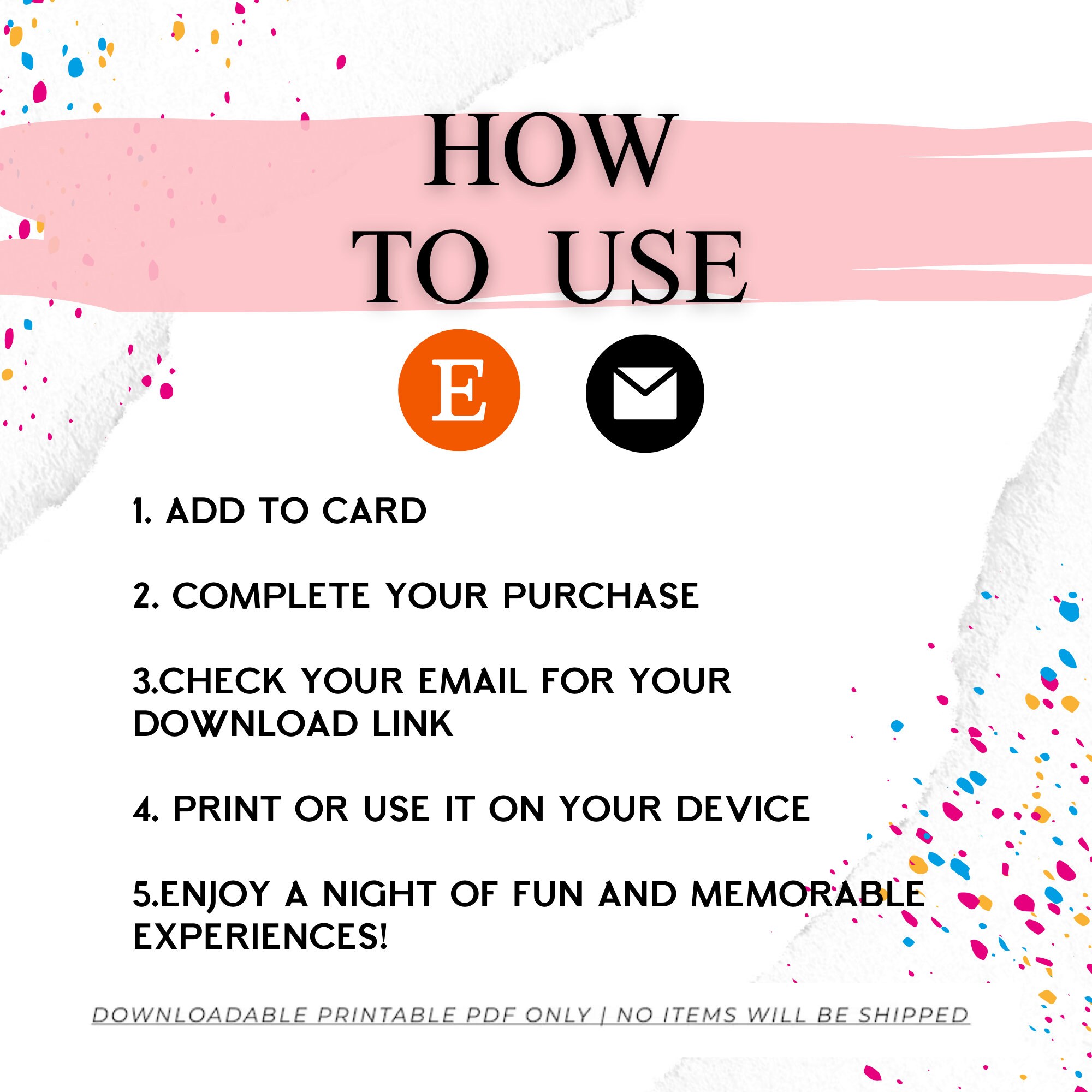 Breakup Scavenger Hunt Game Printable Breakup Party Instant Download ...