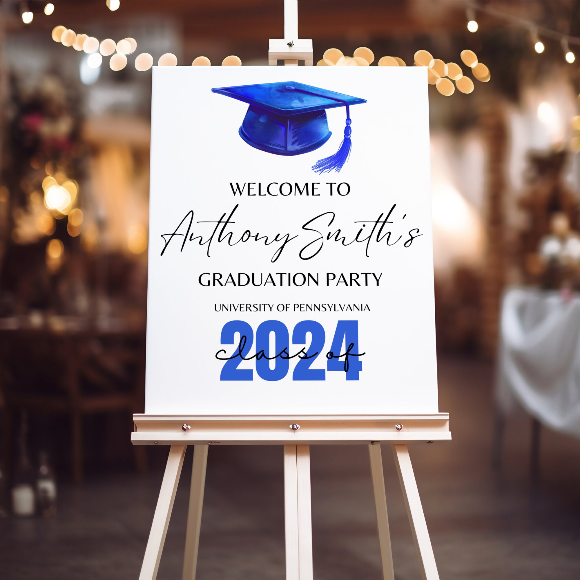 Graduation Party Welcome Sign Template, Graduation Welcome Poster ...
