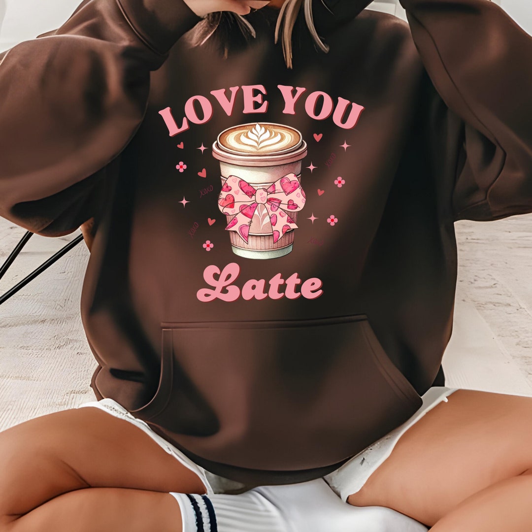 Love You Latte PNG, Coffee Valentine Png, Valentine's Day Coffee Lover ...