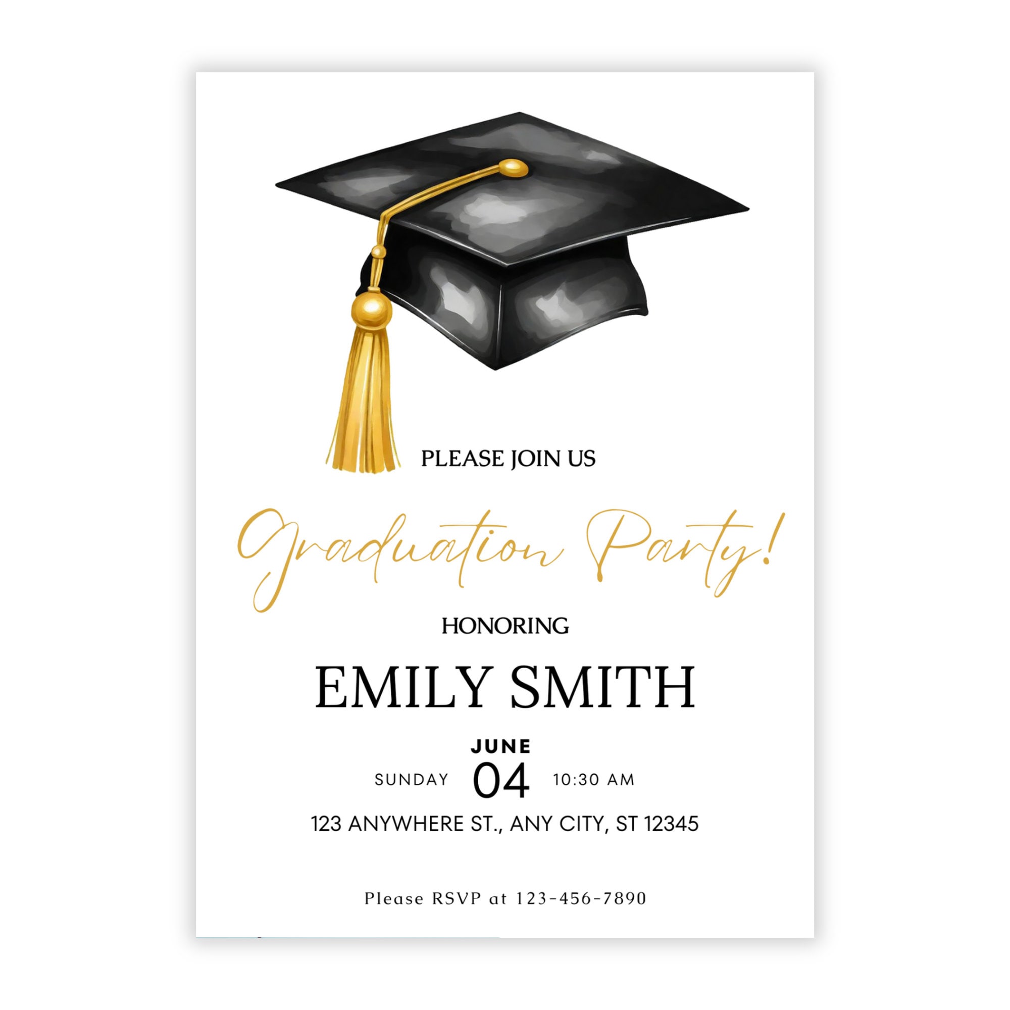 Inexpensive Graduation Party Invitations