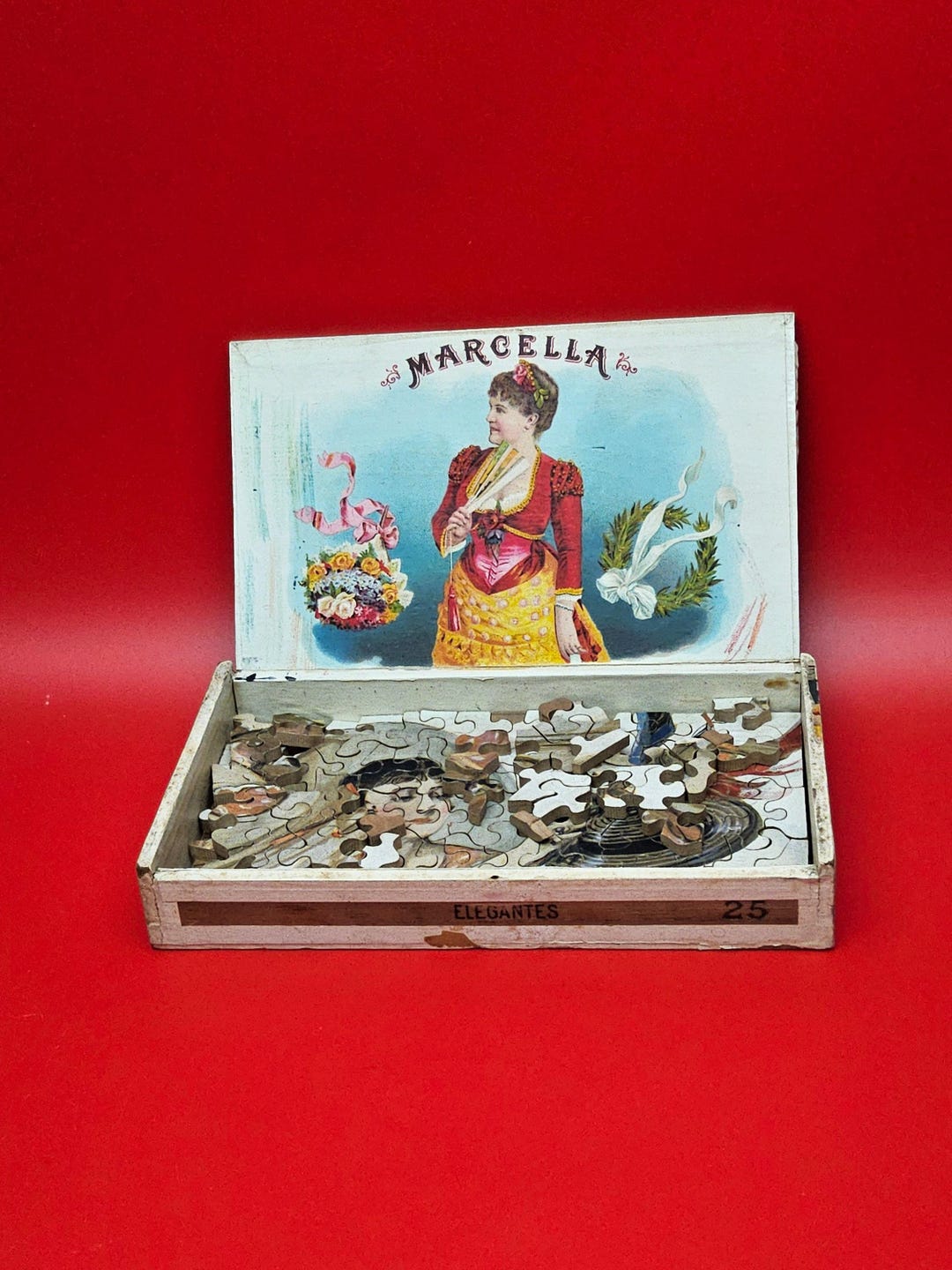 Cigar Box With Advertising Puzzle - Etsy