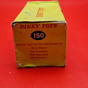 Dinky #150 Rolls Royce Silver Wraith With Original Box - Etsy