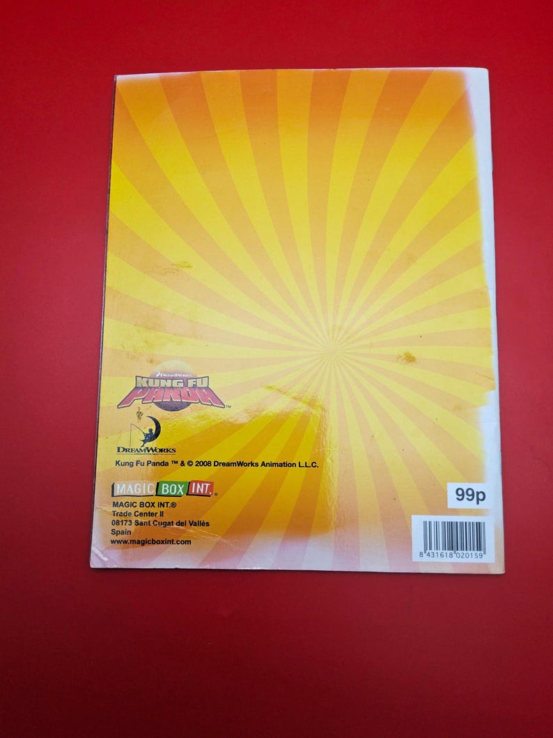 Kung Fu Panda Sticker Album 100% Complete - Etsy