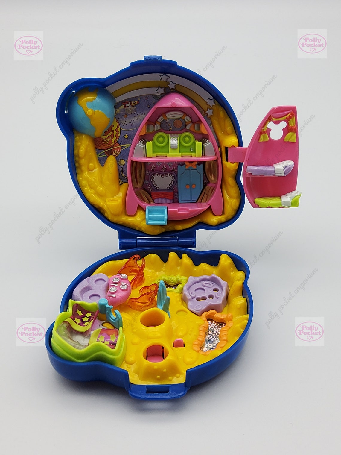 RARE Polly Pocket Minnie Mouse Space Case 100% Complete - Etsy