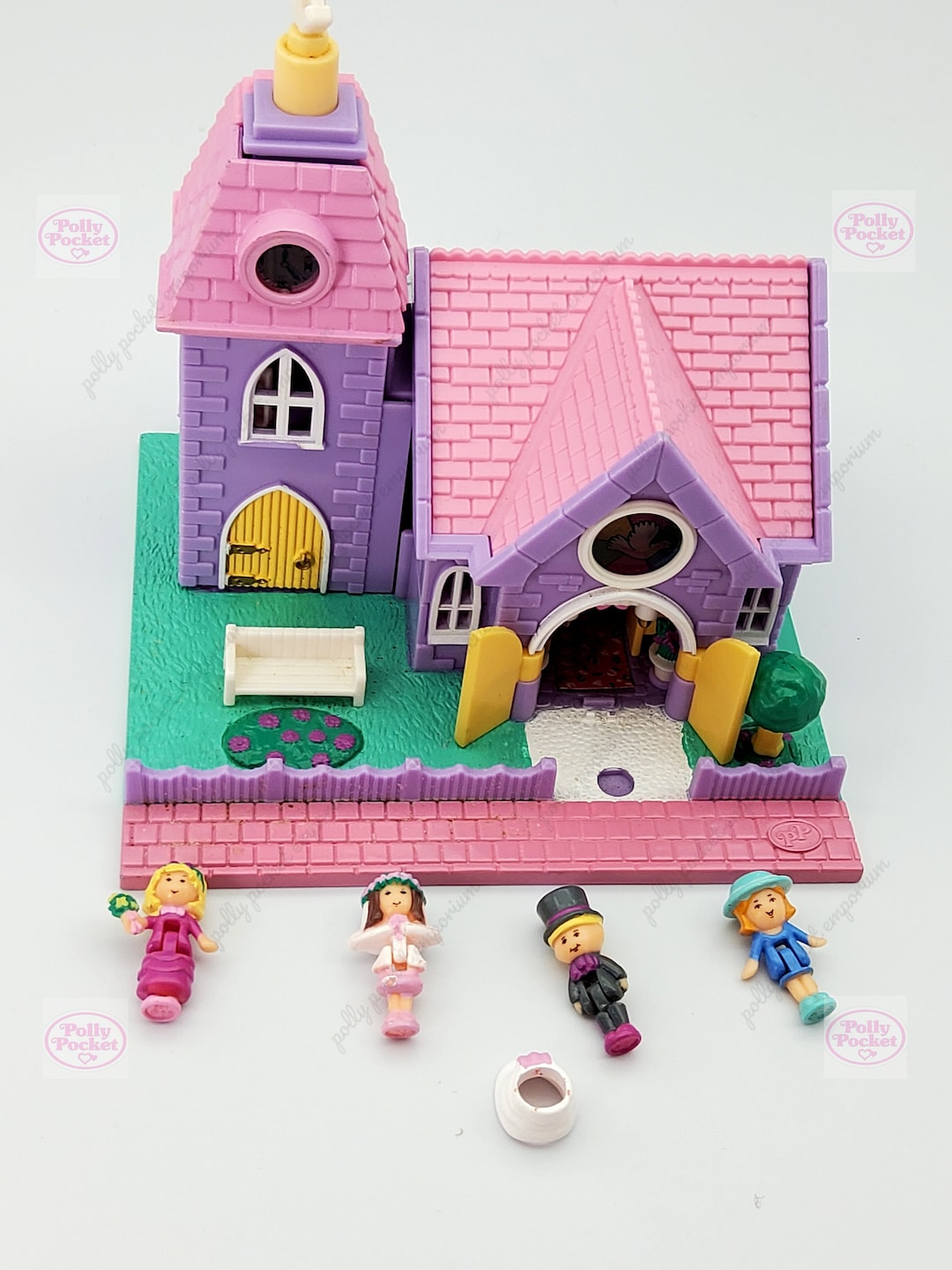 Polly Pocket Wedding Chapel 100% Complete lights Working - Etsy UK