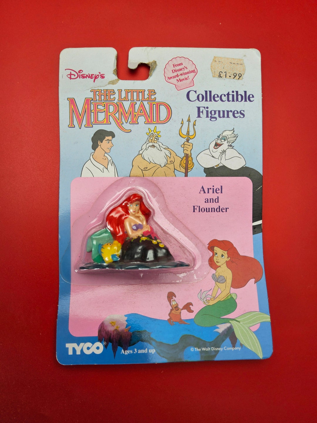 Little Mermaid Ariel and Flounder Figure Sealed in Original Packaging ...