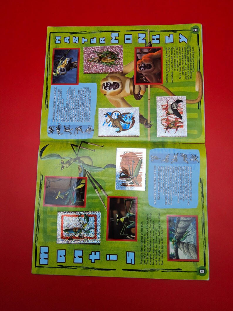 Kung Fu Panda Sticker Album 100% Complete - Etsy