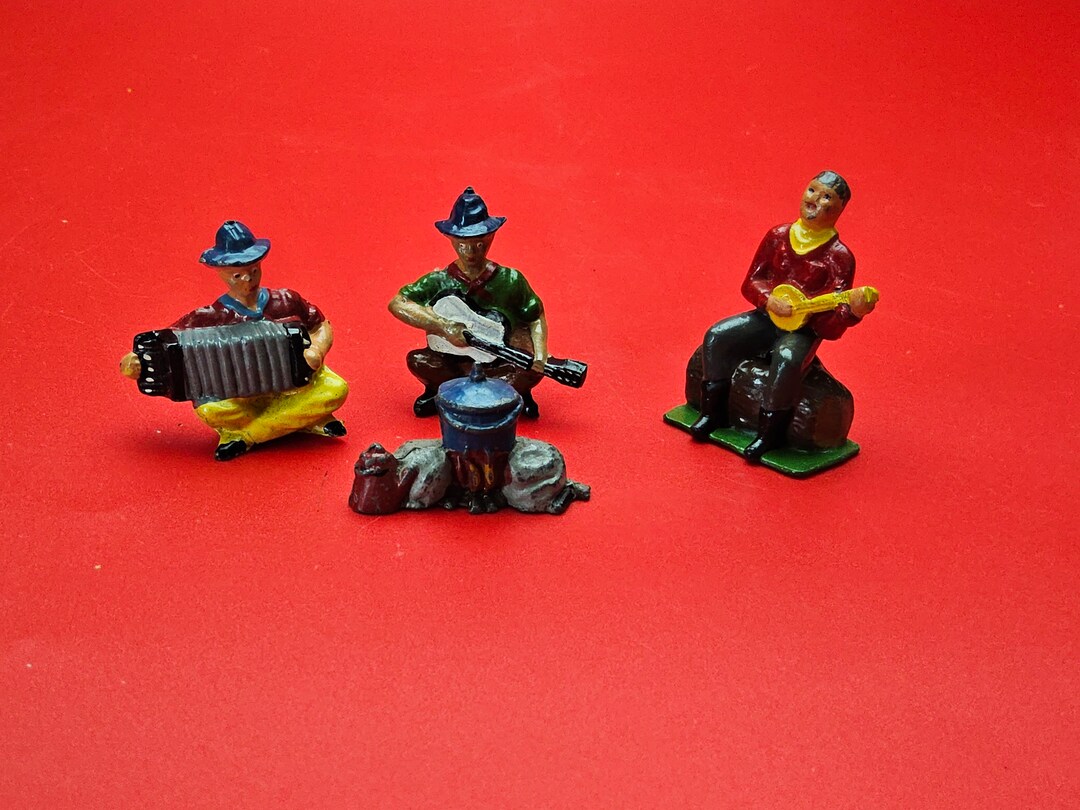 Timpo Lead Figure Cowboy Set 4 Piece - Etsy UK