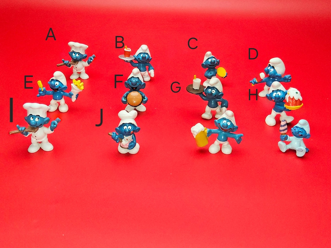 Vintage Schleich Smurfs Food Themed - Etsy