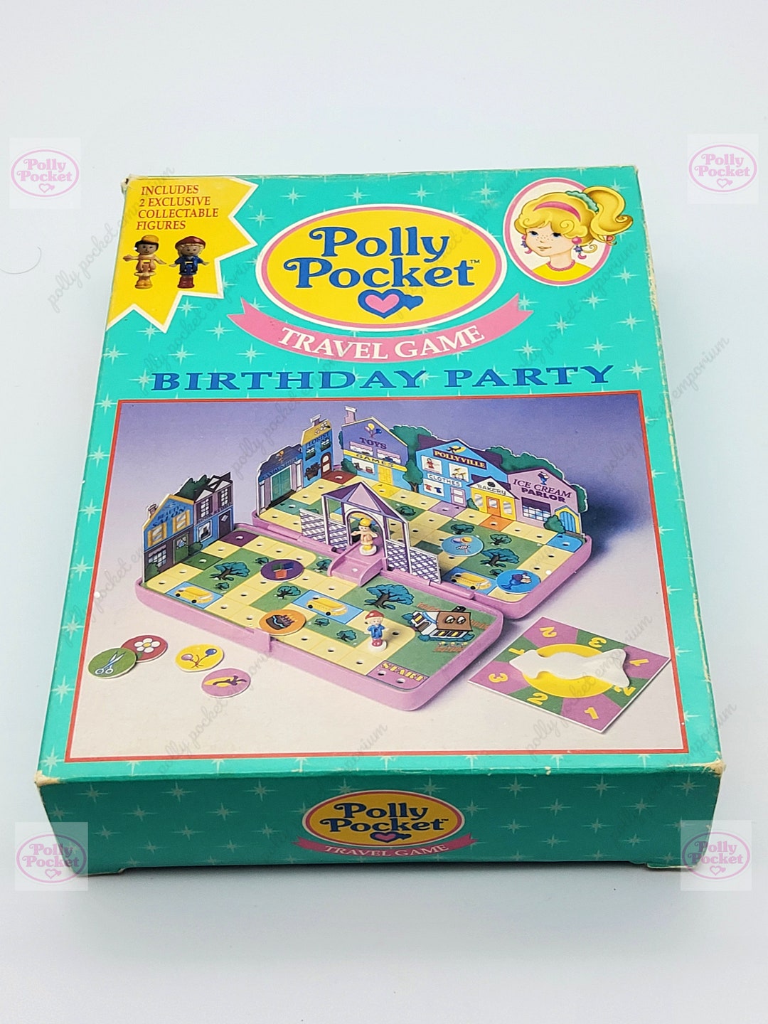Polly Pocket Birthday Party Travel Game 100% Complete With Original ...