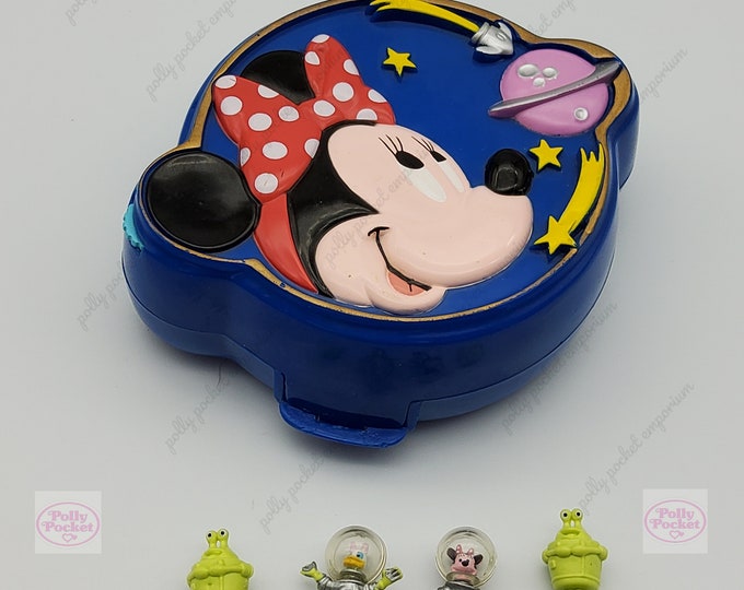RARE Polly Pocket Minnie Mouse Space Case 100% Complete - Etsy