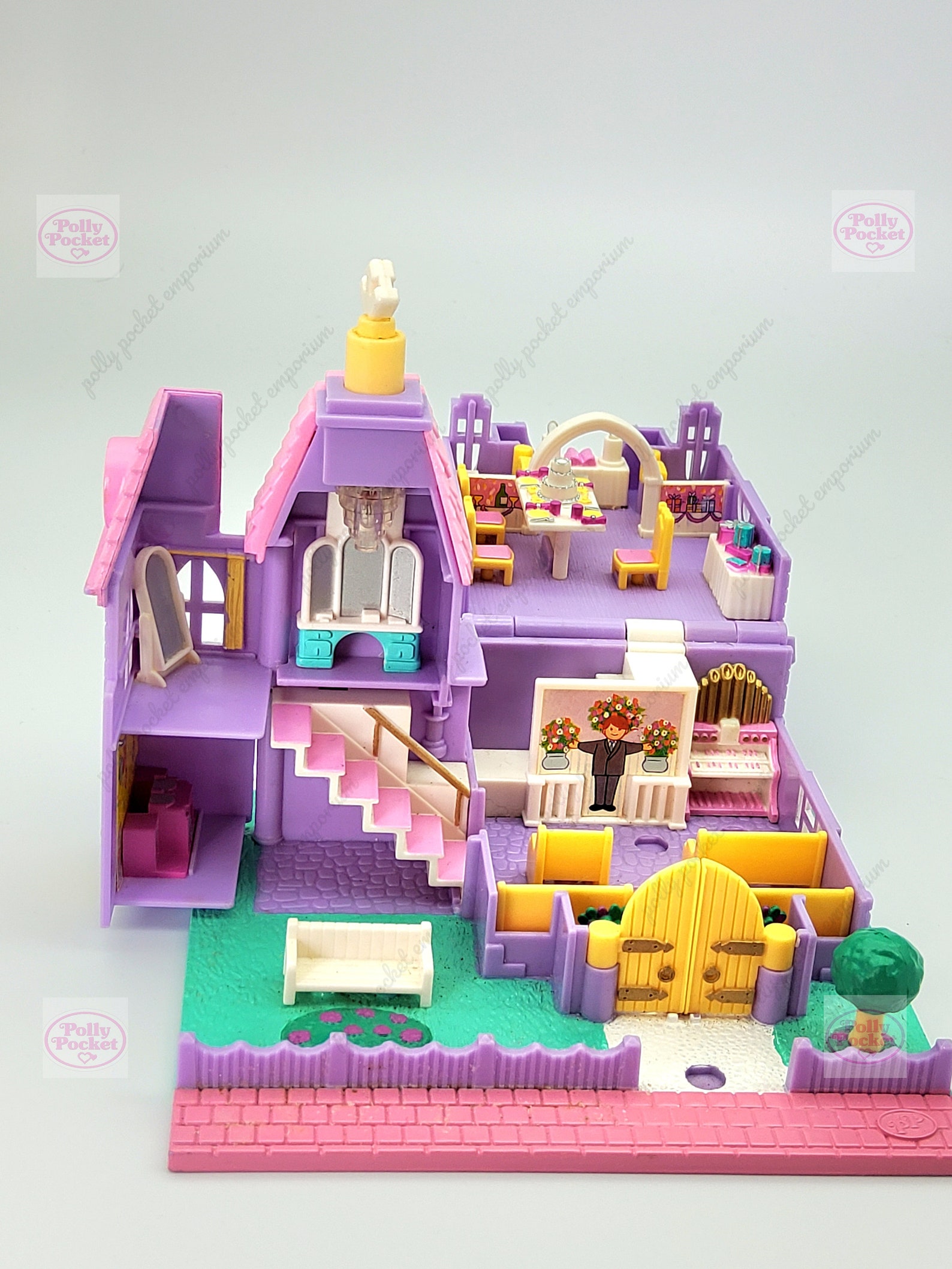 Polly Pocket Wedding Chapel 100% Complete lights Working - Etsy UK