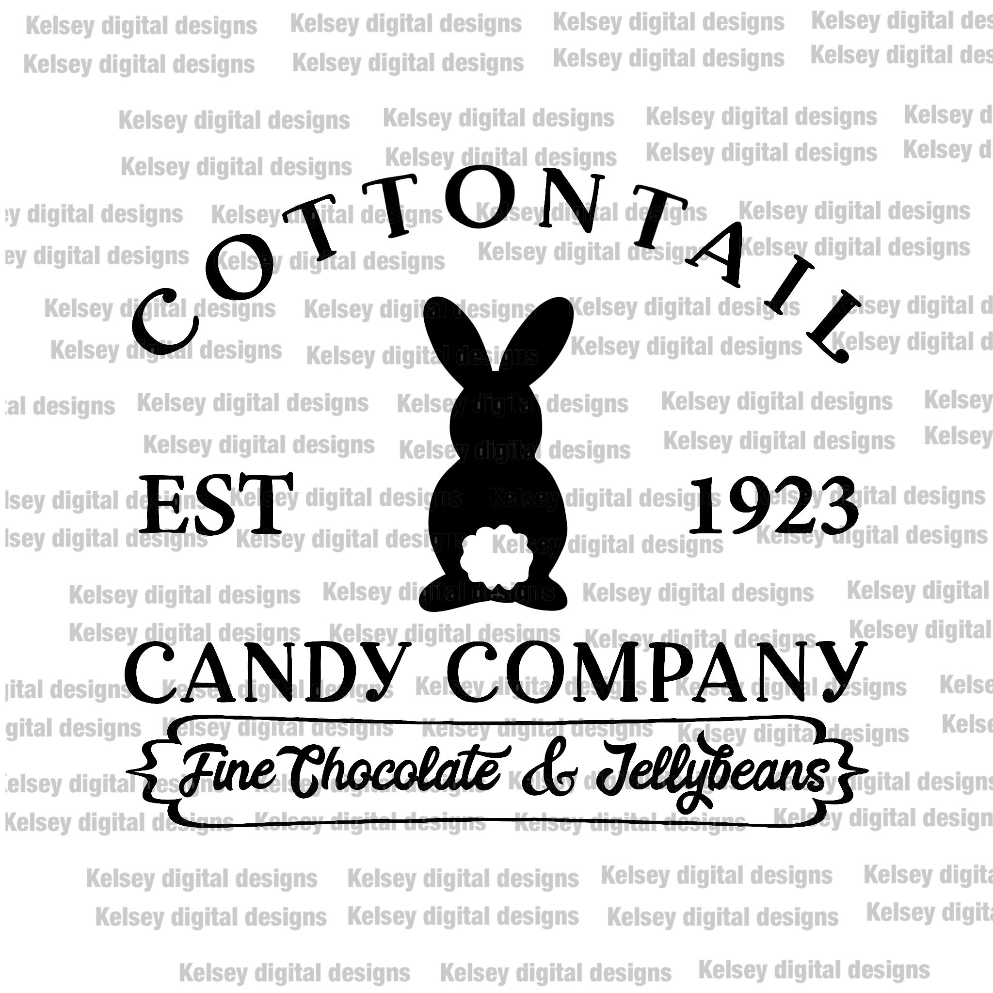 Easter Candy Company Logo PNG, JPEG Instant Download Digital File White ...