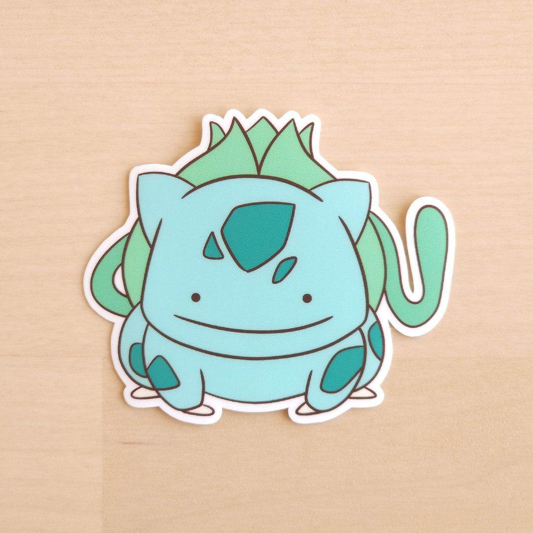 Ditto Bulbasaur Vinyl Sticker | Pokemon | Waterproof - Etsy