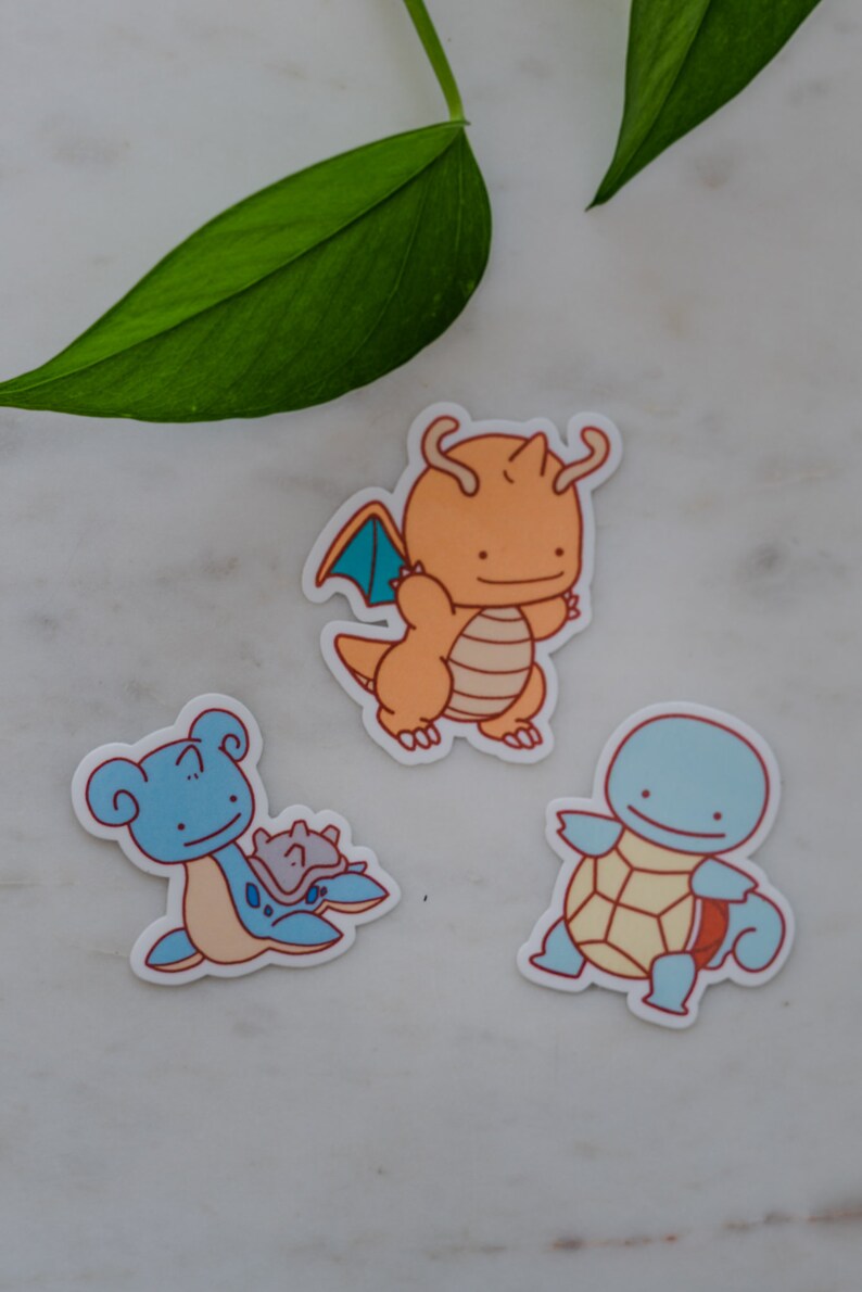 Ditto Dragonite Vinyl Sticker Pokemon Waterproof - Etsy