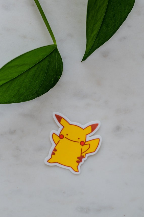 Ditto Pikachu Vinyl Sticker Pokemon Waterproof - Etsy