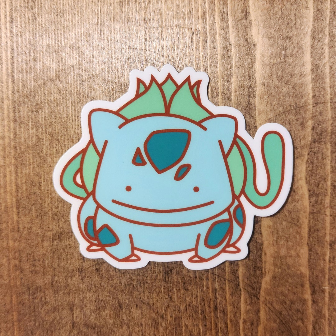 Ditto Bulbasaur Vinyl Sticker Pokemon Waterproof - Etsy