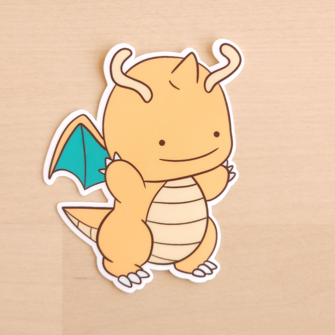 Ditto Dragonite Vinyl Sticker Pokemon Waterproof - Etsy