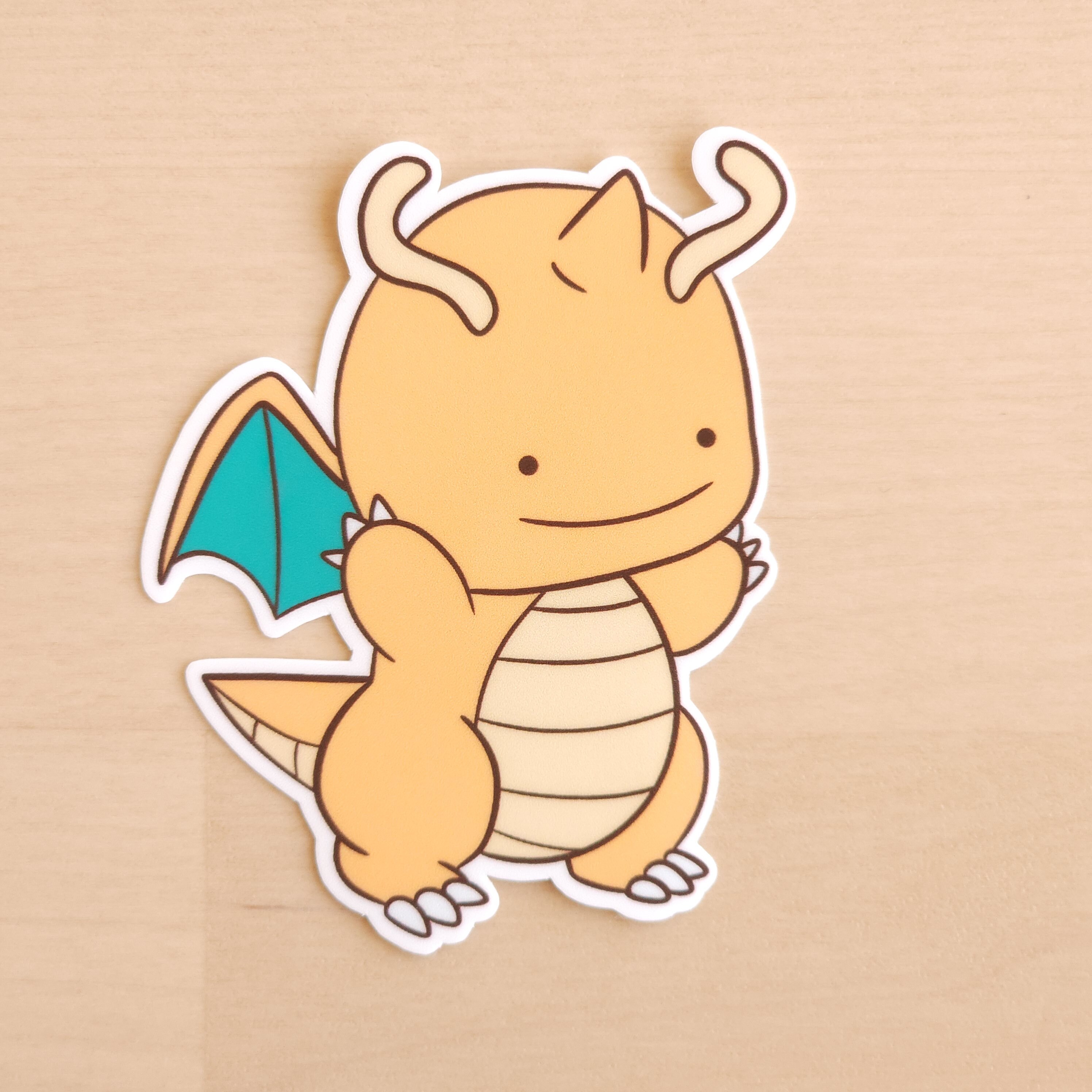 Ditto Dragonite Vinyl Sticker Pokemon Waterproof - Etsy