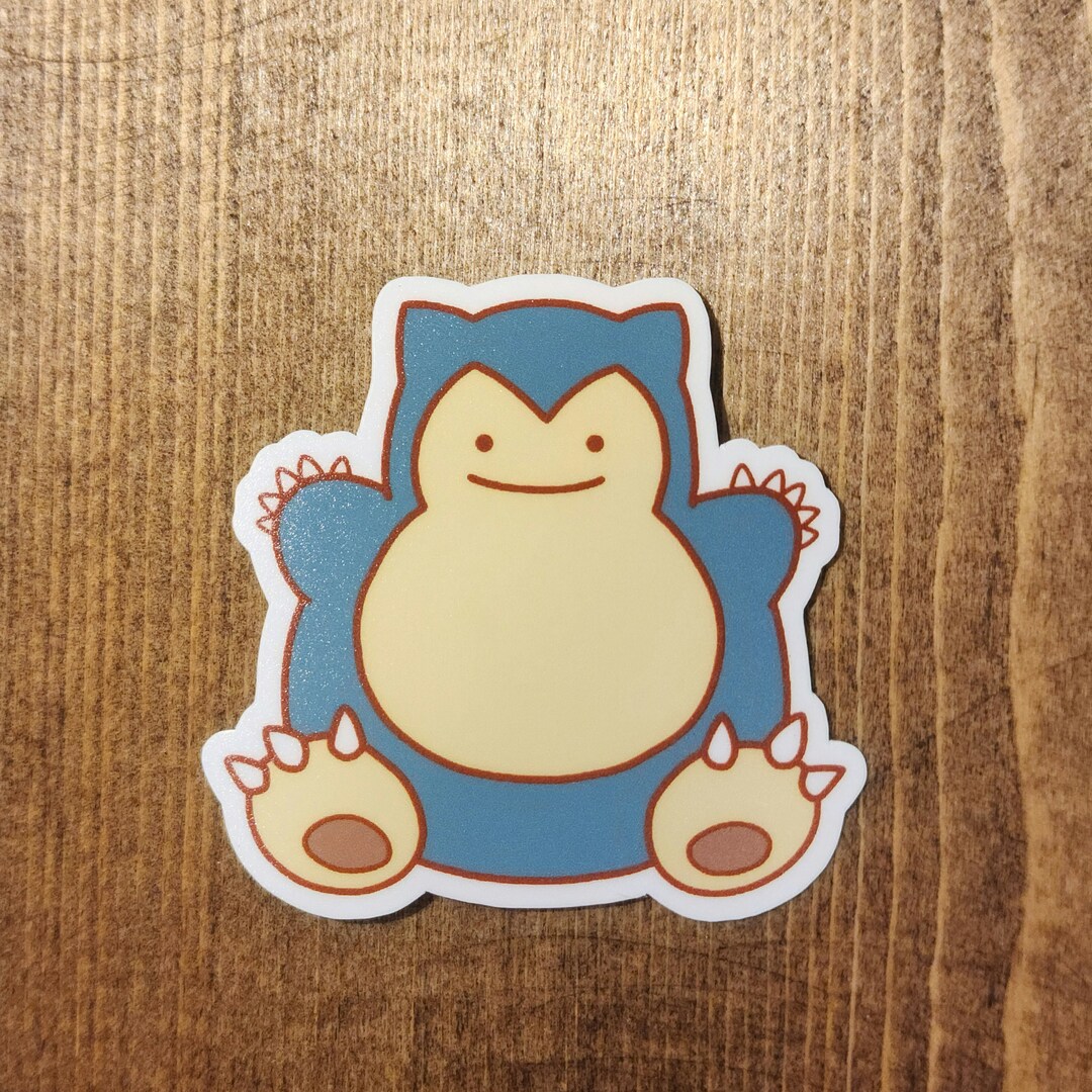 Ditto Snorlax Vinyl Sticker | Pokemon | Waterproof - Etsy
