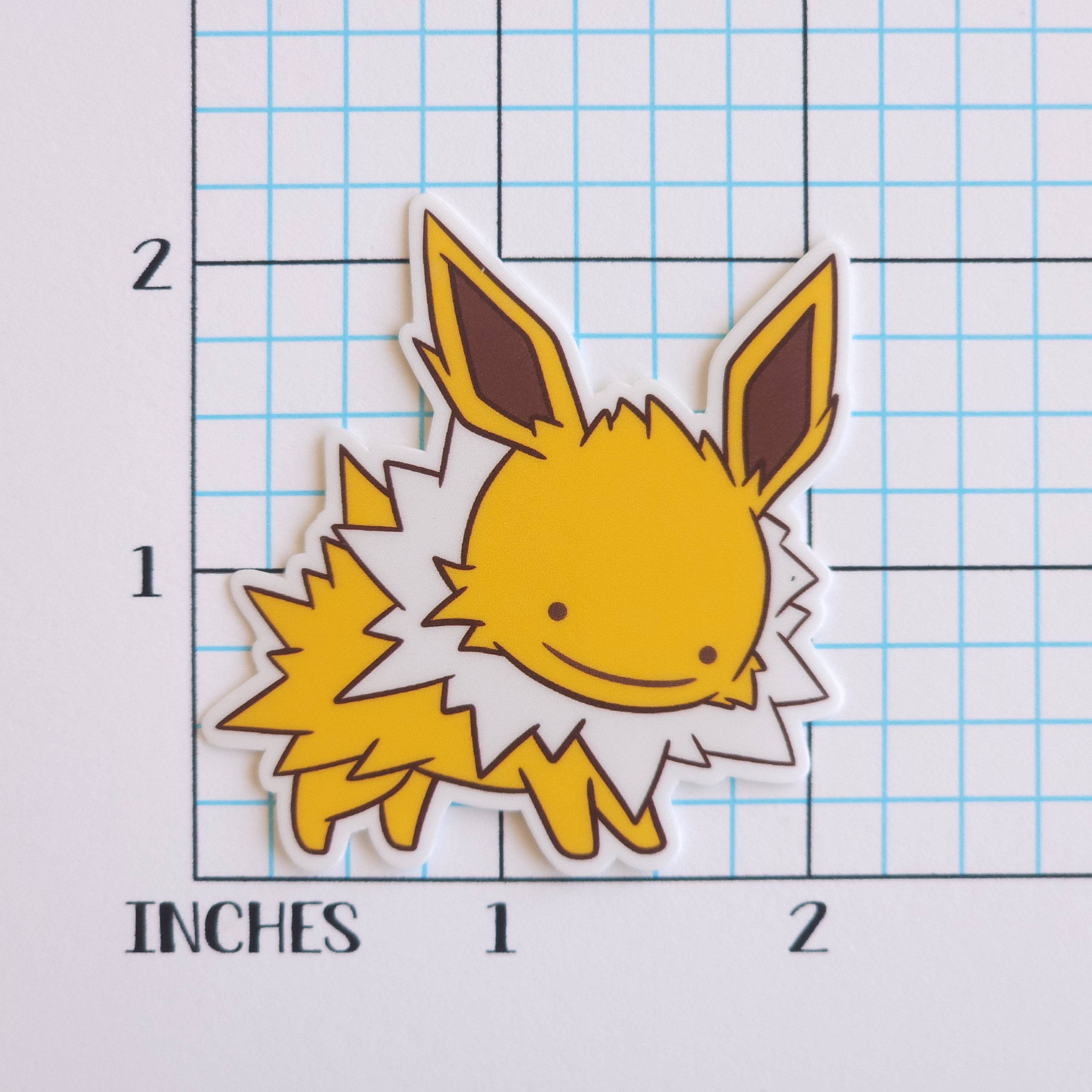 Ditto Jolteon Vinyl Sticker Pokemon Waterproof - Etsy