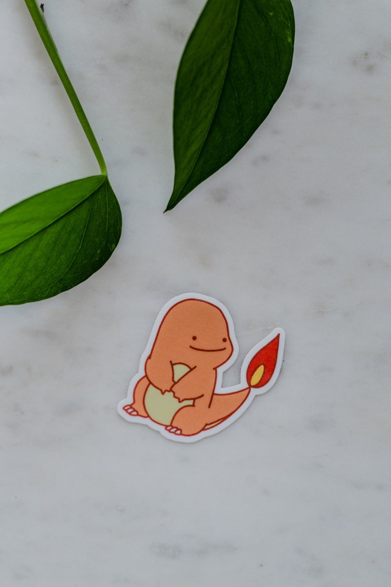 Ditto Charmander Vinyl Sticker Pokemon Waterproof - Etsy