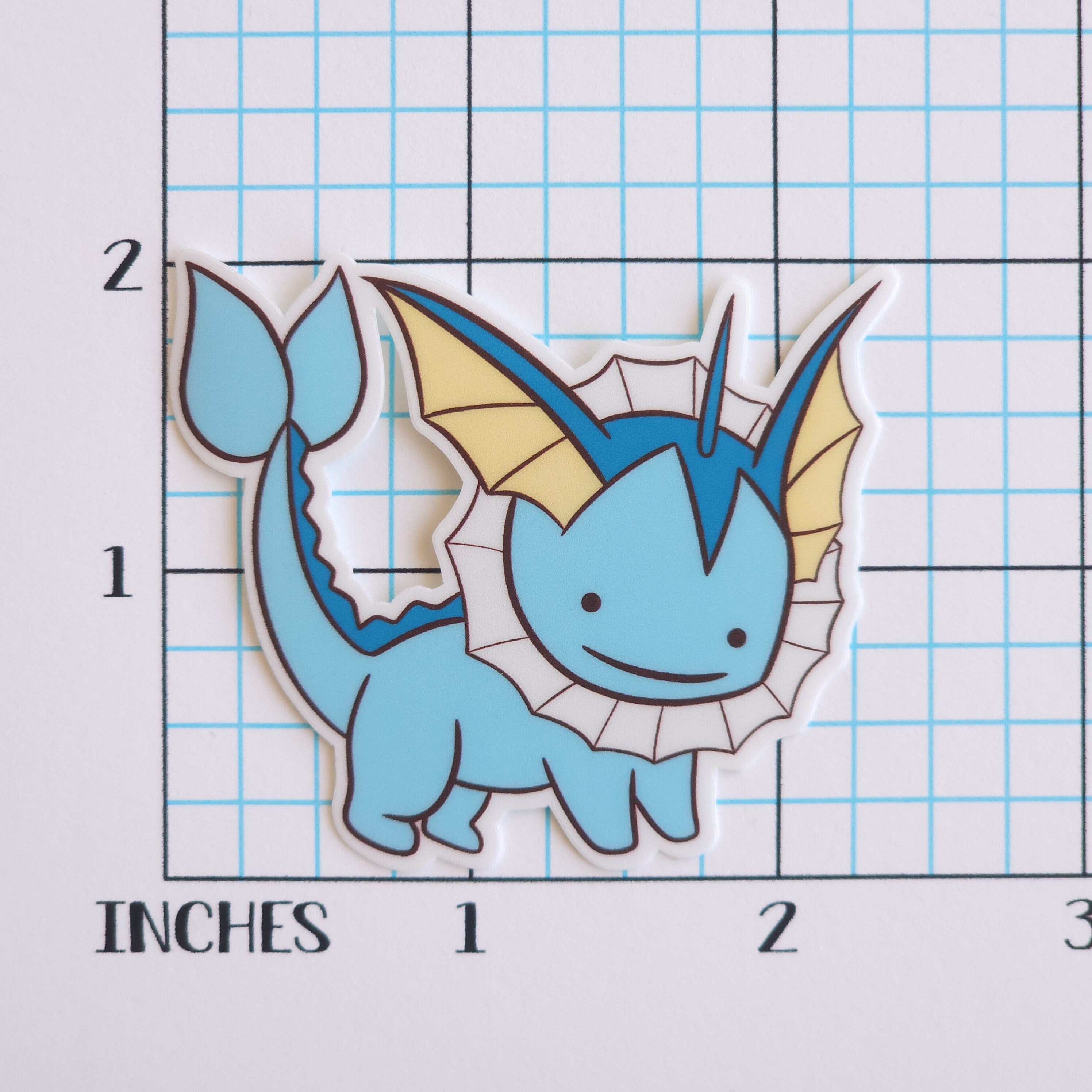 Ditto Vaporeon Vinyl Sticker Pokemon Waterproof - Etsy