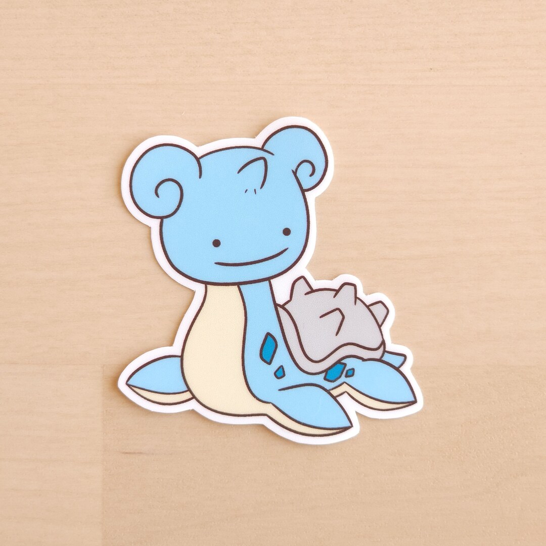 Ditto Lapras Vinyl Sticker | Pokemon | Waterproof - Etsy