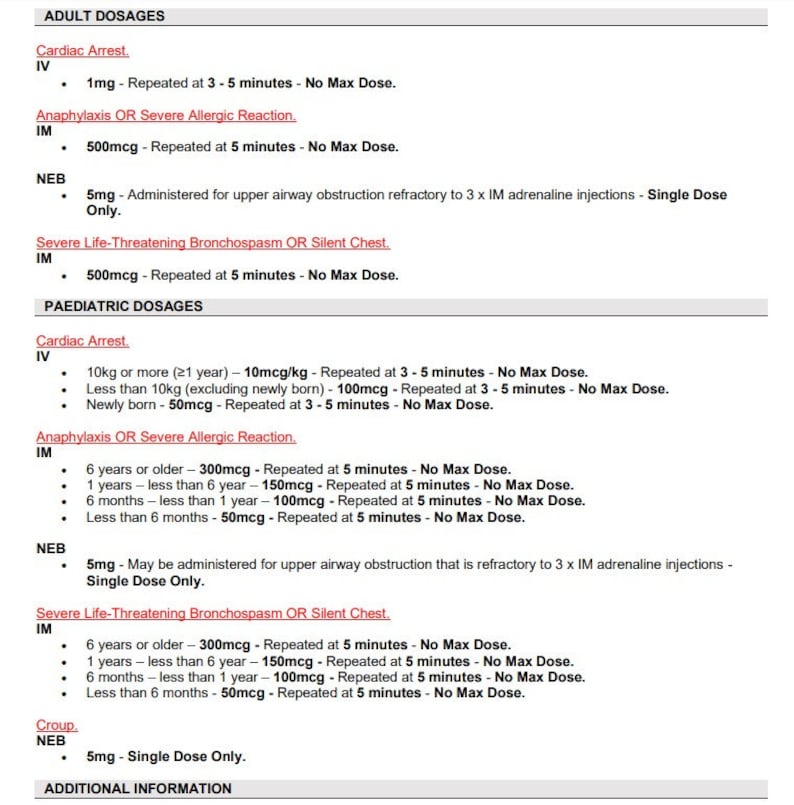 Paramedic Pharmacology Guide - Etsy