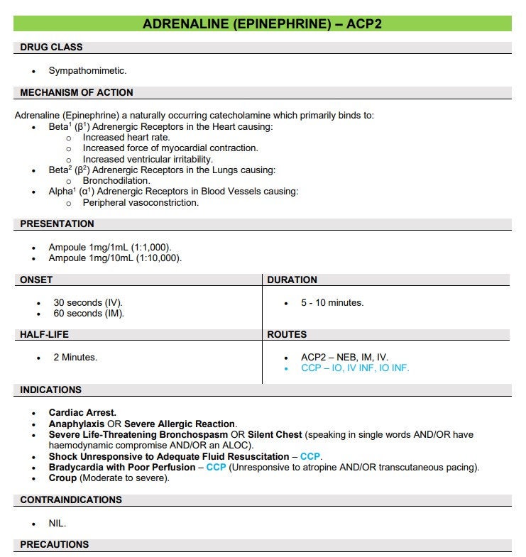 Paramedic Pharmacology Guide - Etsy