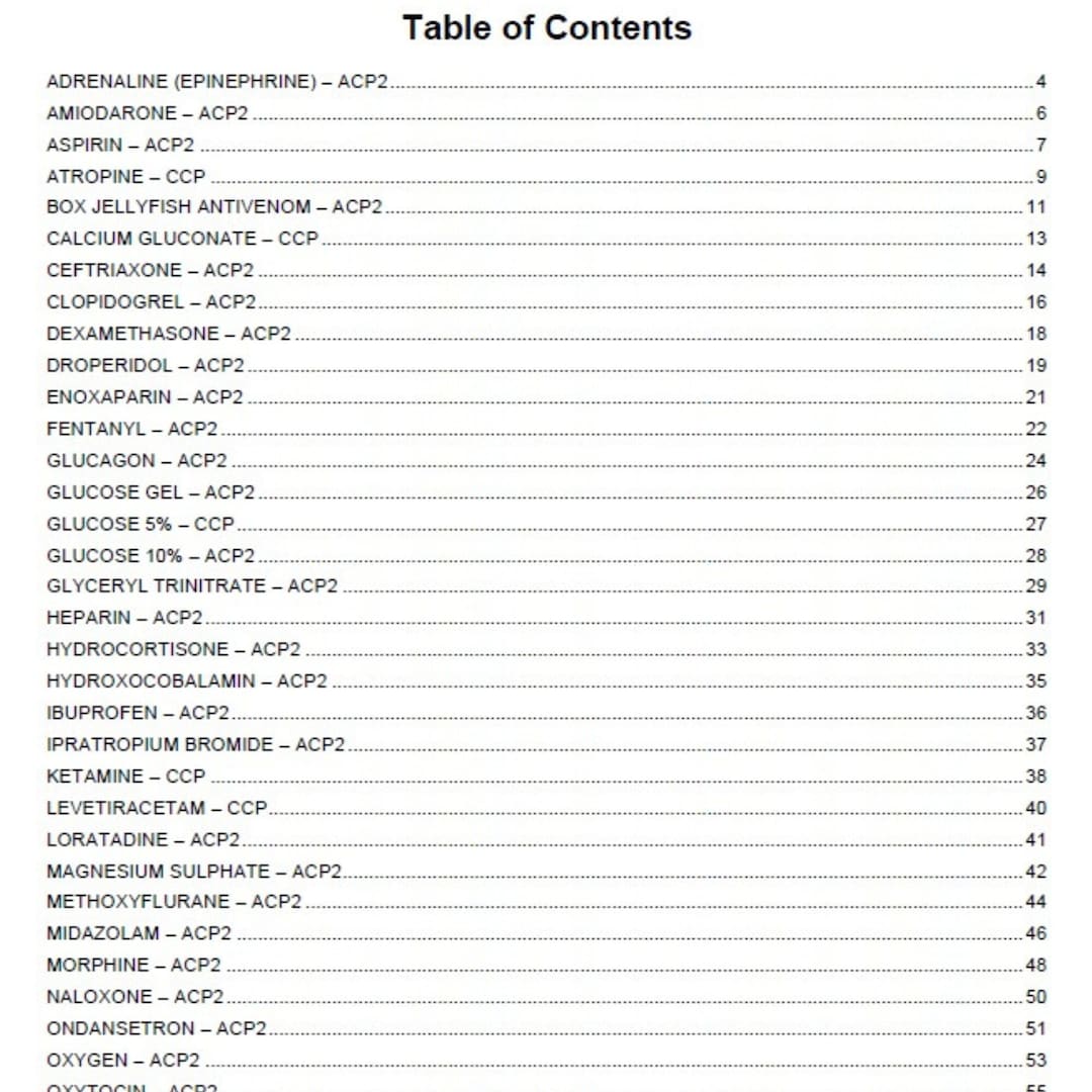 Paramedic Pharmacology Guide - Etsy
