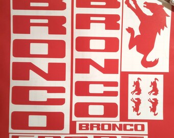 Bronco Dash Decal - Etsy