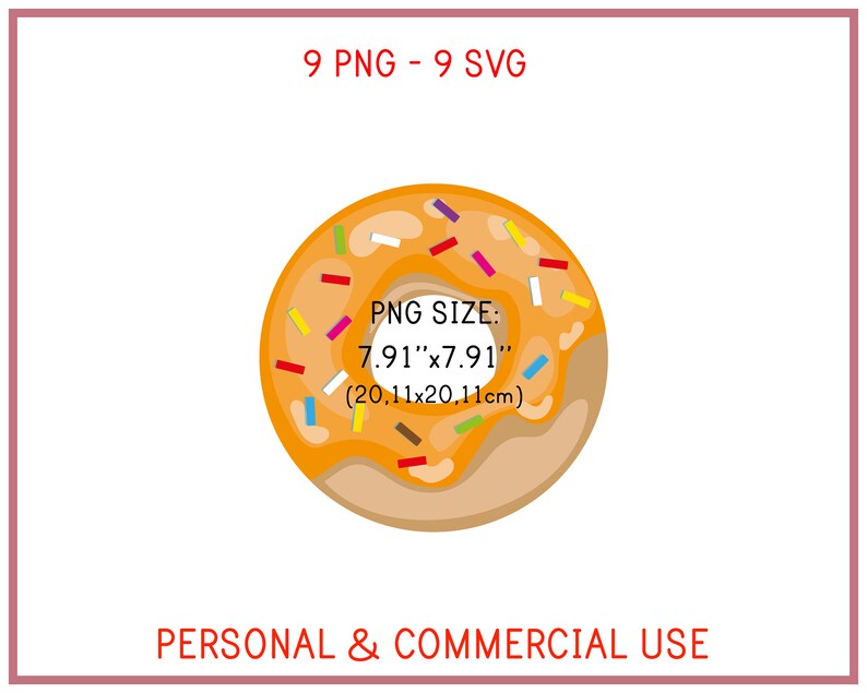 Donuts Clip Art, Desserts Clipart, PNG, SVG, Food Vector Designs ...