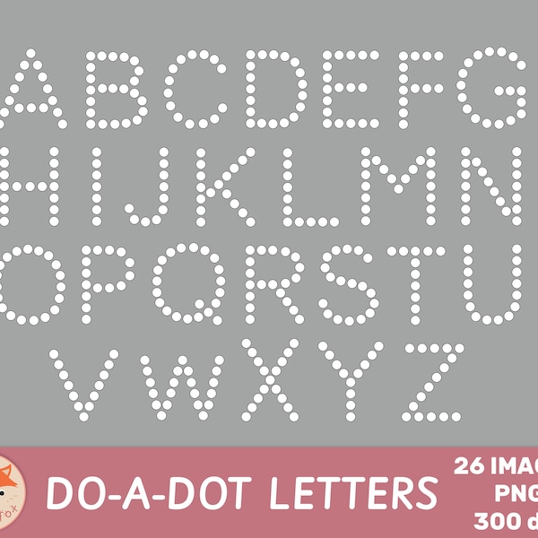 Dot Alphabet - Etsy