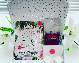 Pink Mini Pamper Kit Relaxation Personalised Letterbox Gift for Her ...