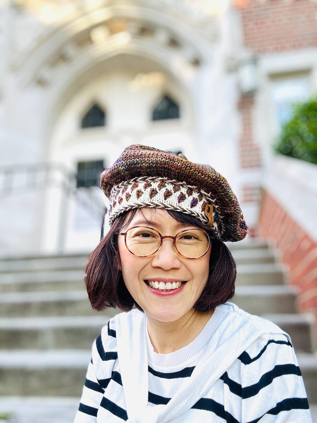 Hand Knit Merino Wool Adult Brown Beret A New Leaf Beret Fall Color ...