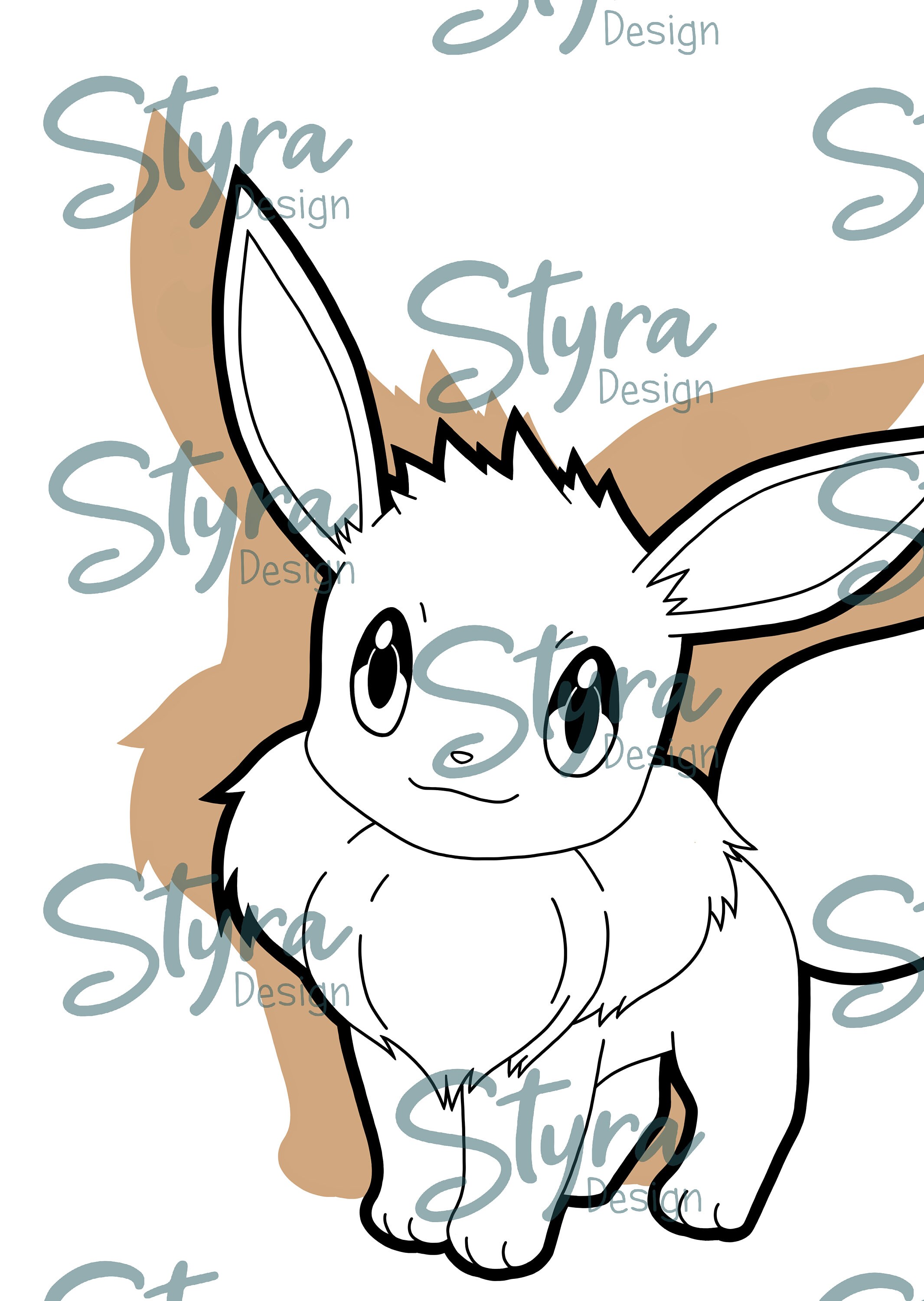 Eevee Print Pokemon Wall Art Gamer Decor Home Gift Idea - Etsy