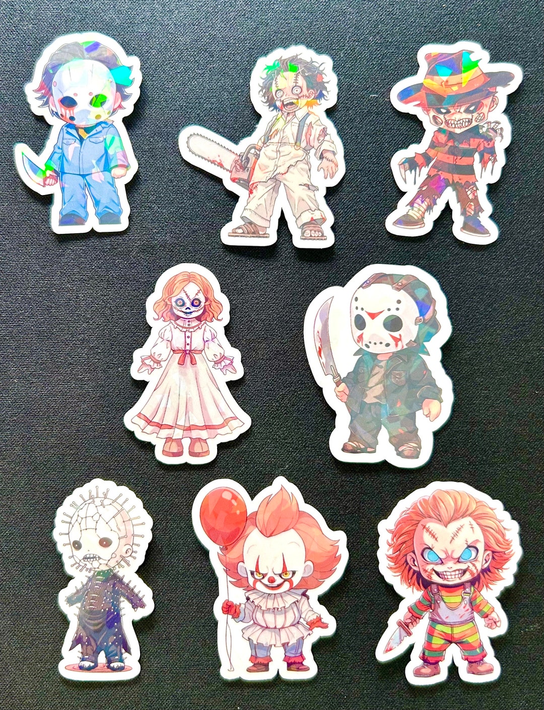 Horror Slasher Sticker Set - Etsy