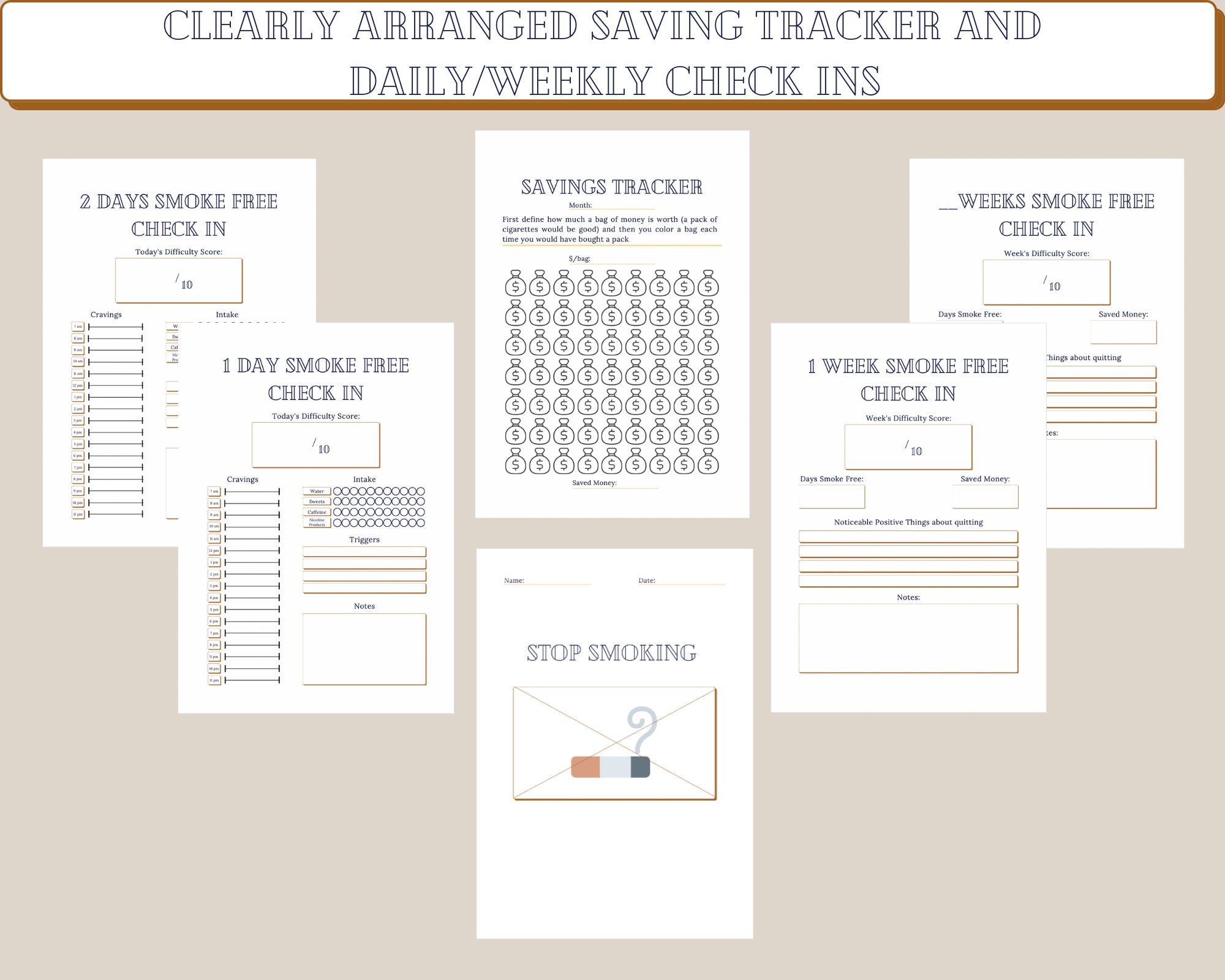 The Printable Smoke Free Guide and Tracker | Stop Smoking | Quit ...