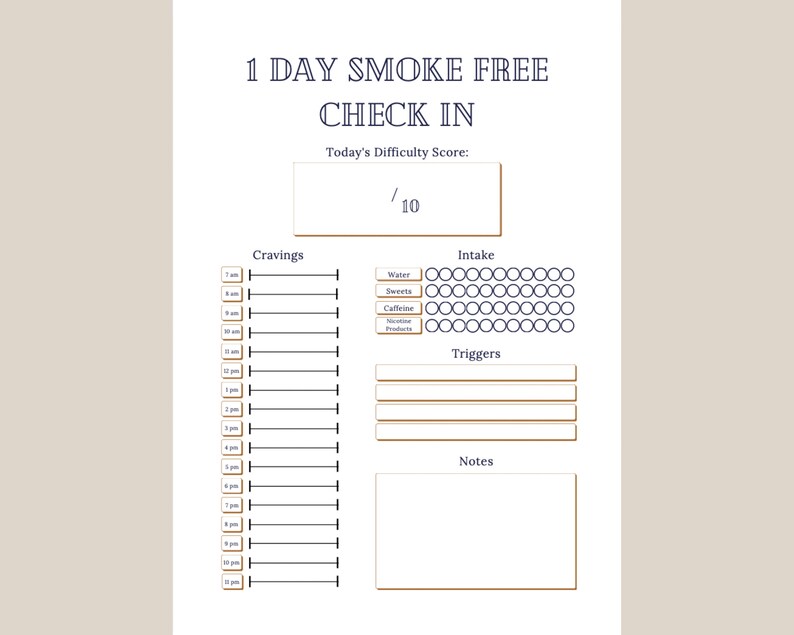 The Printable Smoke Free Guide and Tracker Stop Smoking Quit Smoking ...