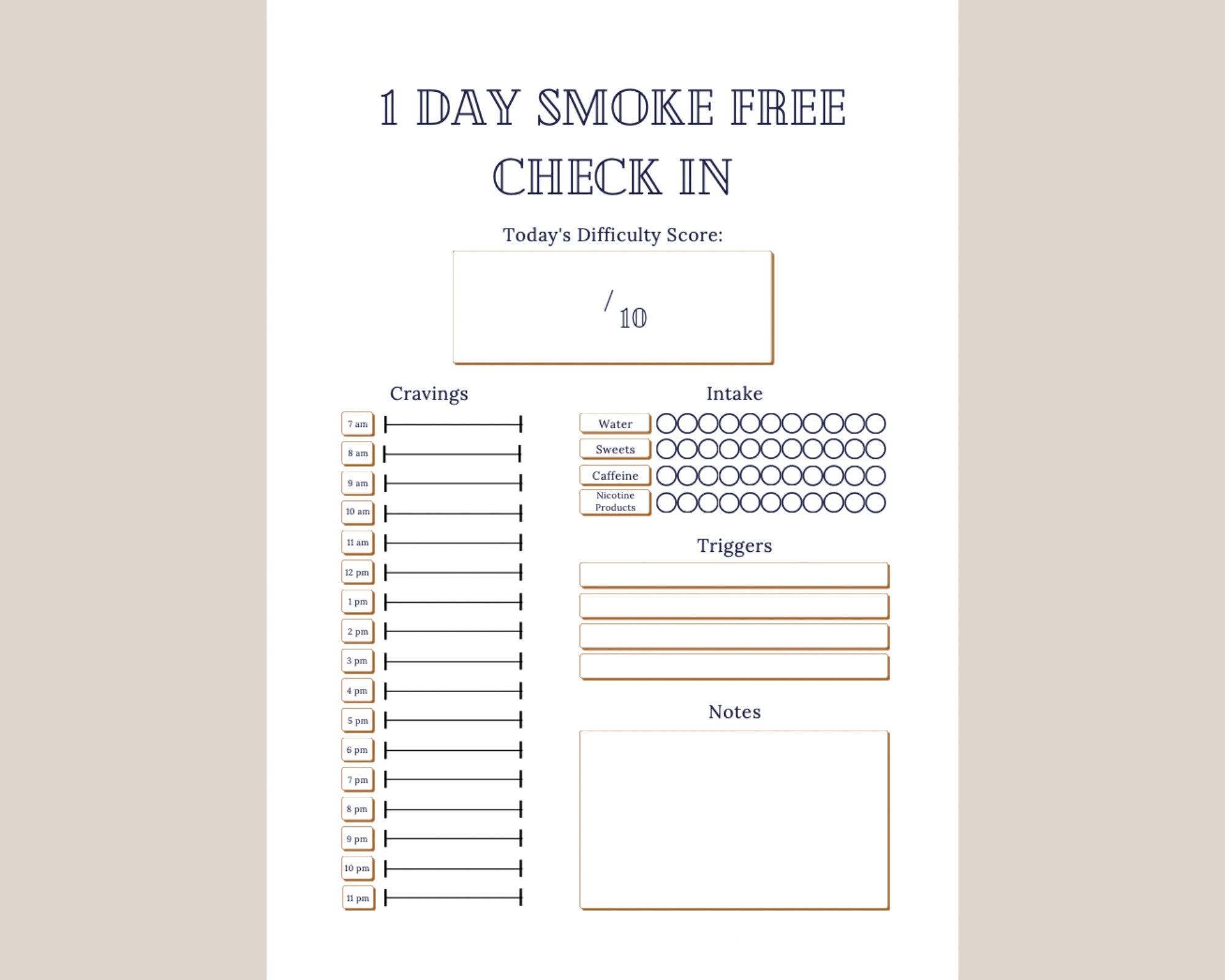 The Printable Smoke Free Guide and Tracker Stop Smoking Quit Smoking ...