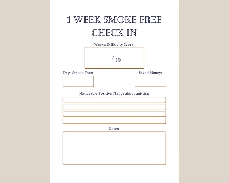 The Printable Smoke Free Guide and Tracker Stop Smoking Quit Smoking ...