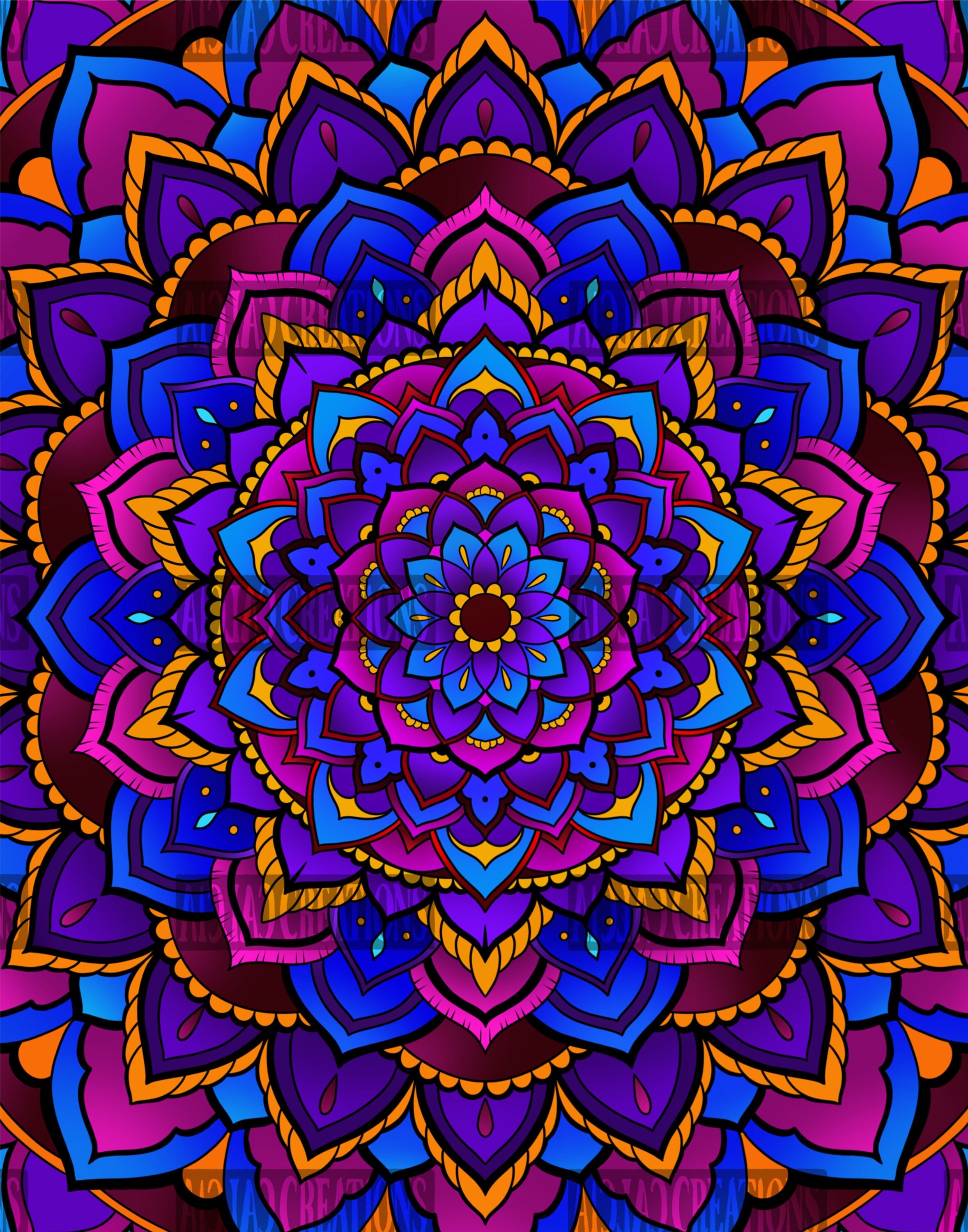 Purple Mandala - Etsy