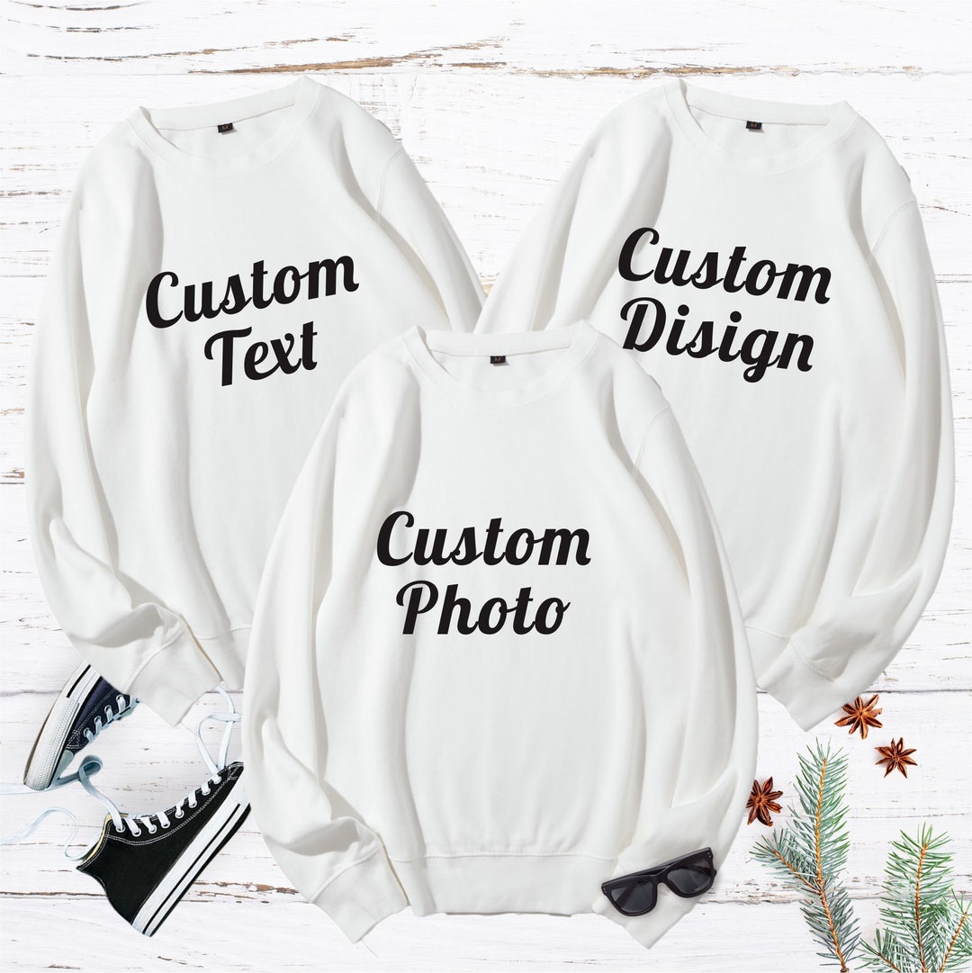 Personalized College Sweatshirt Photo Custom Comfort Colors - Etsy