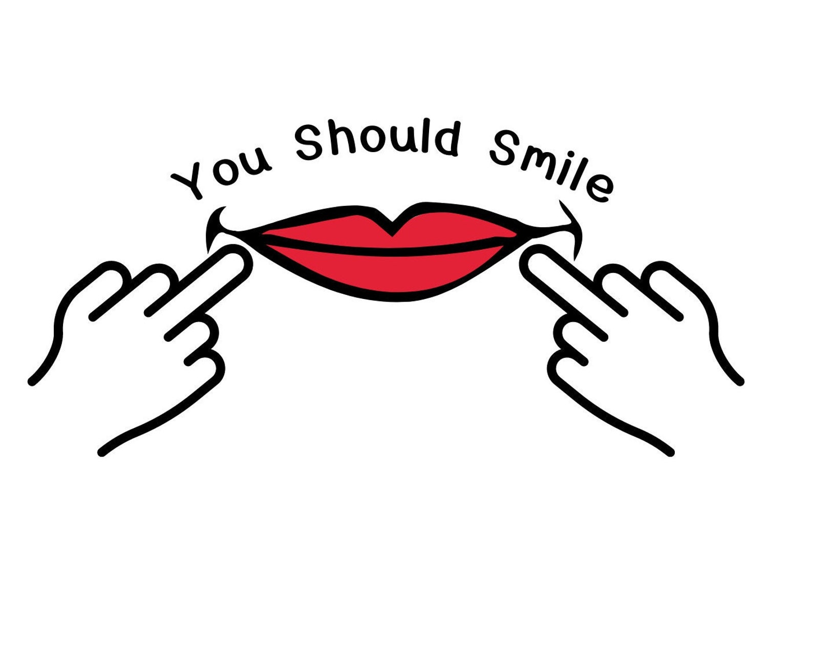 You Should Smile Sarcastic SVG/PNG Digital Download - Etsy