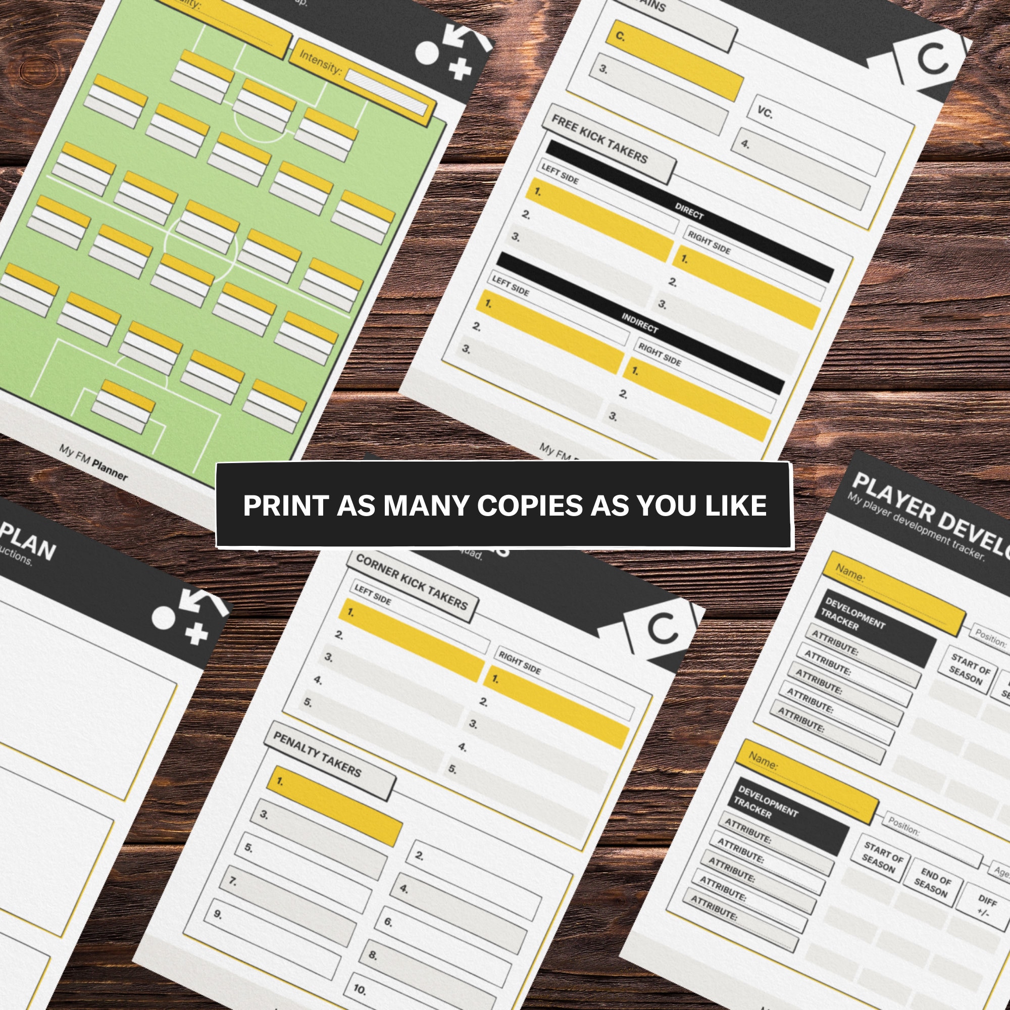 Football Manager 2024 Digital Planner - Works With Apps Like Notability ...