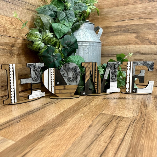 Farmhouse Letters - Etsy