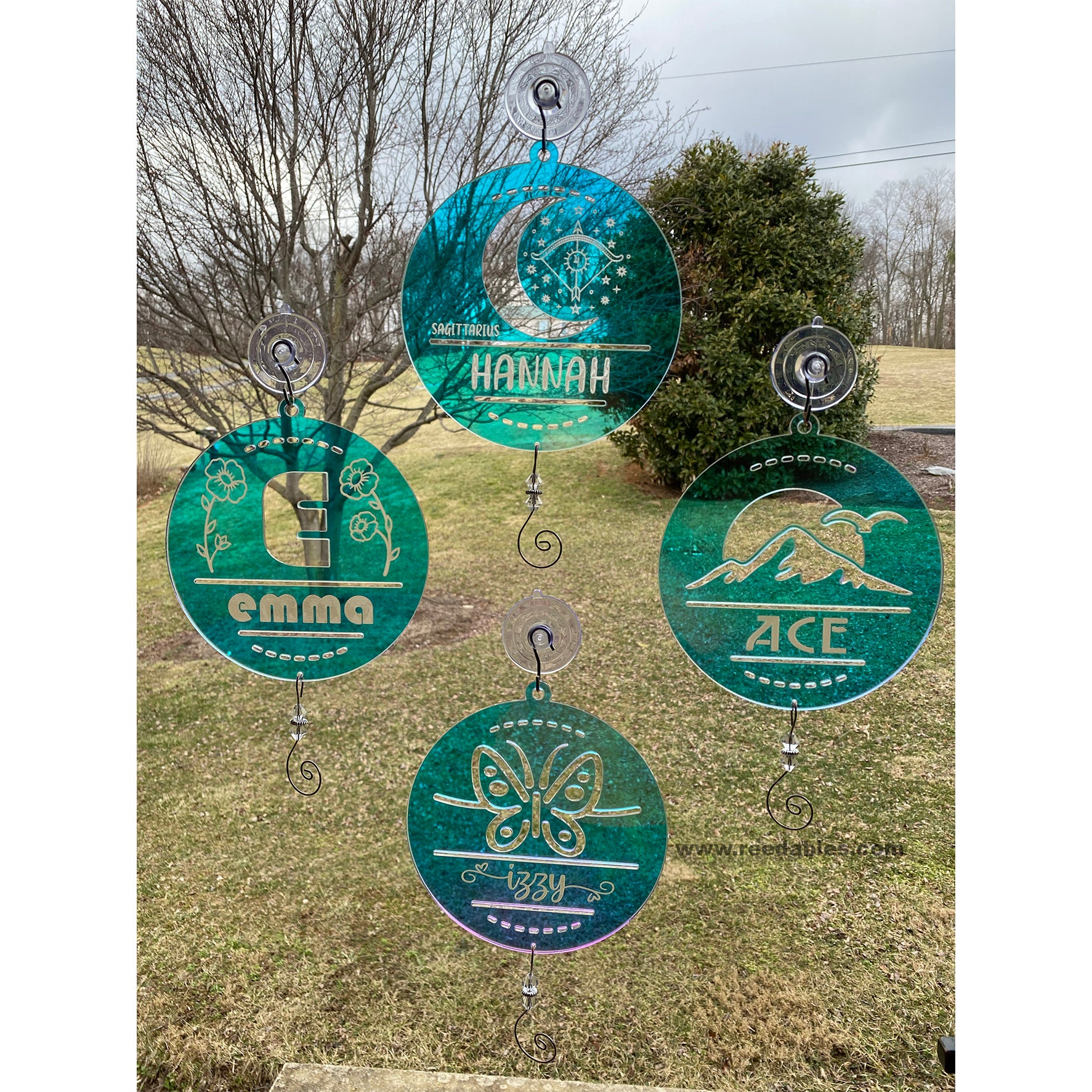 Astrology Sign Iridescent Sun Catcher - Etsy