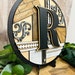 Rustic Round Monogram Initials, Farmhouse Letters, Monogram Shelf ...