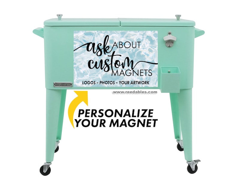 Logo Custom Rolling Cooler Custom Magnet Magnet Cooler - Etsy